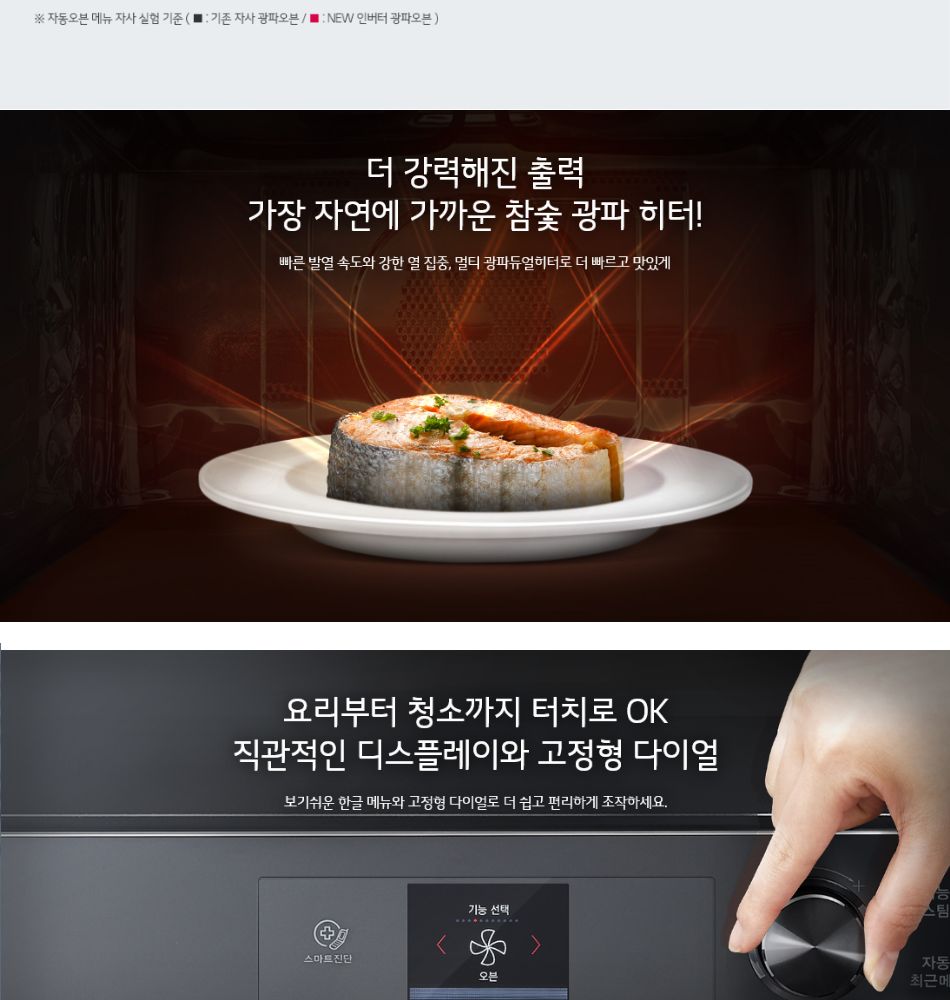 LG전자 광파오븐 ML32AW1 [32L/멀티가열/스마트인버터/LCD 디스플레이]